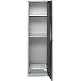 Schäfer Shop Schäfer Shop Genius Reinigungsmittelschrank FS, 5 OH, abschließbar, 2 Fachböden, bis 250 kg, B 545 x T 520 x H 1950 mm, Stahl, weißaluminium/anthrazitgrau