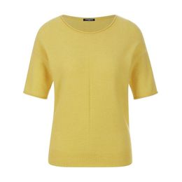 Fadenmeister Berlin - Rundhals-Pullover, gelb, Gr. 36 / S - Wolle