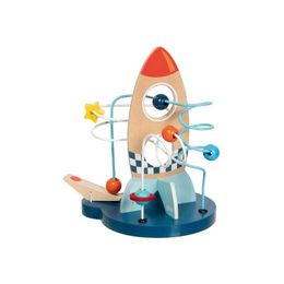 goki Wooden Locomotion Spiral Rocket with Catapult