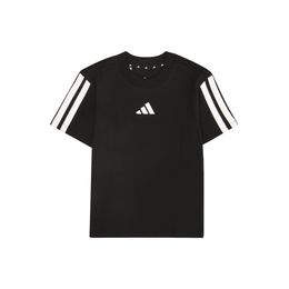 adidas Sportswear Sportshirt Jungen Gr&ouml;&szlig;e 122 schwarz / wei&szlig;