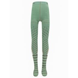 EWERS Strumpfhose 'Igel' M&auml;dchen Gr&ouml;&szlig;e 98/104 dunkelgr&uuml;n