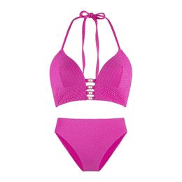 Lingadore Bikini Damen Gr&ouml;&szlig;e L hellpink / silber