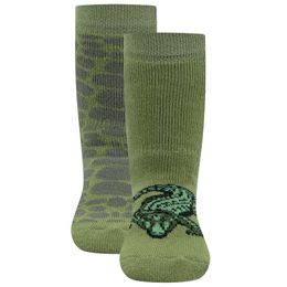 Ewers Socken Jungen Gr&ouml;&szlig;e 19/22 taupe / jade / schwarz