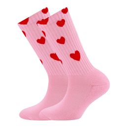 Ewers Socken M&auml;dchen Gr&ouml;&szlig;e 31/34 rosa / rot