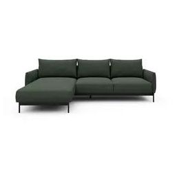 Ecksofa TENKSOM "Tokey, Polsterecke, Couch, Recamiere links und rechts montierbar", grün, B:255cm H:68cm T:185cm, Sofas, Bezüge wechselbar, hoher und gemütlicher Sitzkomfort, L-Form