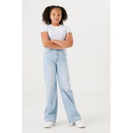 Weite Jeans Garcia "Annemay" Gr. 134, N-Gr, blau (bleached), Mädchen, Denim/Jeans, Obermaterial: 92% Baumwolle, 6% Polyester, 2% Elasthan, Jeans, for GIRLS