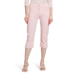 Stoffhose Betty Barclay "Betty Barclay Sommerhose Slim Fit" Gr. 42, Normalgrößen, pink (powder pink), Damen, Obermaterial: 97% Baumwolle, 3% Elasthan., Hosen, Saumschlitz