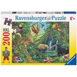 Ravensburger XXL Tiere im Dschungel Puzzle, 200 Teile