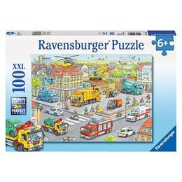 Ravensburger XXL Fahrzeuge in der Stadt Puzzle, 100 Teile