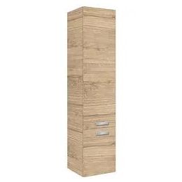 Evenes Hochschrank Serie MAB, 2 Türen, Asteiche, Anschlag links, 350 x 1585 x 370 mm - 93 157 26