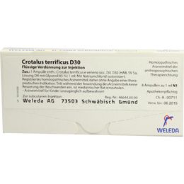 Weleda Crotalus Terrif D30 8 ML