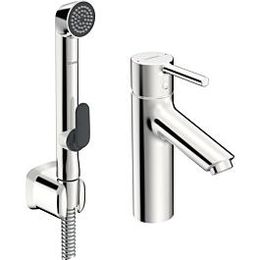 Hansa Hansavantis Waschtischarmatur 52682267 mit Funktionsbrause, ohne Ablaufgarnitur, Ausladung 114mm, chrom