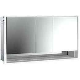 Emco Loft Unterputz-Lichtspiegelschrank 979805223 1600x733mm, mit Unterfach, LED, 3-türig, aluminium/Spiegel