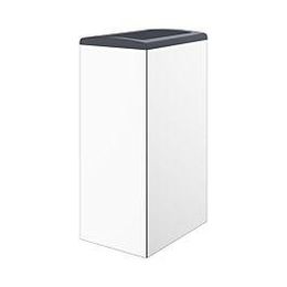 KEUCO Moll Abfallsammler 12788010001 aus Edelstahl, 25 l, Wandmodell, Chrom-Finish/anthrazit