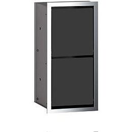 Emco 972527921 WC-Papier-Modul - Unterputzmodell 344mm, chrom/schwarz