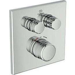 Ideal Standard CeraTherm Navigo Armaturenpaket BE129AA Unterputz-Brausethermostat, Stabhandbrause, chrom