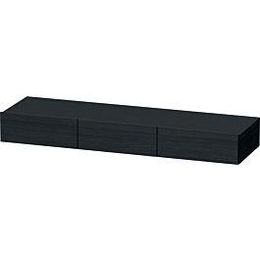 Duravit DuraStyle Schubkastenablage DS827201616 150 x 44 cm, 3 Schubkästen, Eiche schwarz, mit Konsolenträger