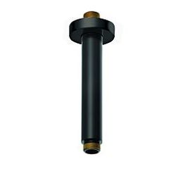 Kludi A-qa Deckenanschluss 6651539-00 DN 15, Ausladung 150mm, Schubrosette d= 55mm, mattschwarz