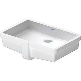 Duravit Vero Einbau-Waschtisch 0330480000 48,5x31,5cm, Einbau von unten, ohne Hahnloch, mit Überlauf, weiß