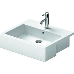 Duravit Vero Halbeinbau-Waschtisch 0314550000 55x47cm, mit Hahnloch, Überlauf, Hahnlochbank, weiß