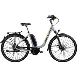 Zündapp E-Bike ZÜNDAPP "X300" Gr. 51, silber (silber, gelb), E-Bikes, 51cm, 27,5 Zoll (69,85cm), Pedelec, Elektrofahrrad für Damen u. Herren