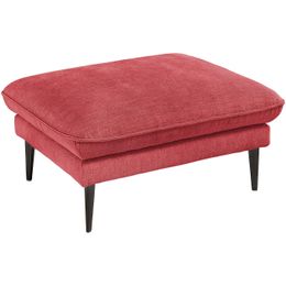 Hocker "Lena", longlife easy wine, B:92cm H:46cm T:70cm, 100% Polyester, Gallery M BRANDED BY MUSTERRING, Hocker, passend zum Ecksofa Lena, Metallfuß in zwei Höhen, B 92 x T 70 cm