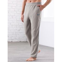 Jogginghose feel good, Herren, Gr. 26/27, Unterbauchgrößen, grau (steingrau), 100% Polyester, unifarben, Hosen