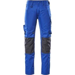 Mascot - Arbeitshose mannheim 12679-442 leichte Bundhose mit Cordura Knietaschen, Farbe: Kornblau/Schwarzblau - 11010, Größe: 58