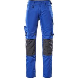 Mascot - Arbeitshose mannheim 12679-442 leichte Bundhose mit Cordura Knietaschen, Farbe: Kornblau/Schwarzblau - 11010, Größe: 54