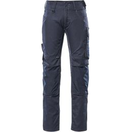 Mascot - Arbeitshose mannheim 12679-442 leichte Bundhose mit Cordura Knietaschen, Farbe: Schwarzblau/Kornblau - 01011, Größe: 60