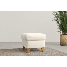 Polsterhocker Home Affaire "Trelleborg", beige (creme), B:58cm H:48cm T:58cm, 100% Polyester, Hocker, Polsterhocker, passend zur Serie "Trelleborg", incl. Stauraum