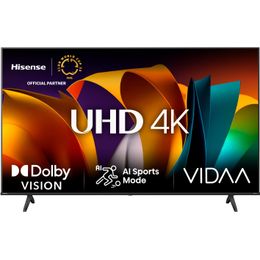 HISENSE LED-Fernseher "75E6NT", E (A-G), schwarz, 75, Fernseher, 4K UHD