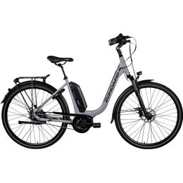 Zündapp E-Bike ZÜNDAPP "X300" Gr. 51, silber (silber, lila), E-Bikes, 51cm, 27,5 Zoll (69,85cm), Pedelec, Elektrofahrrad für Damen u. Herren