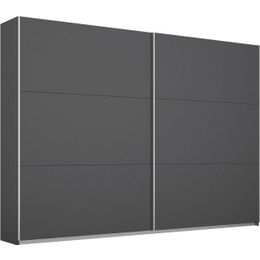 Schwebetürenschrank Rauch "Kleiderschrank Garderobe TOPSELLER AURELIO mit 3 Ausstattungsvarianten", grau (graumetallic), B:261cm H:210cm T:59cm, Holzwerkstoff, Schränke, 3 verschiedene Ausstattungsvarianten Griffe aus Metall MADE IN GERMANY