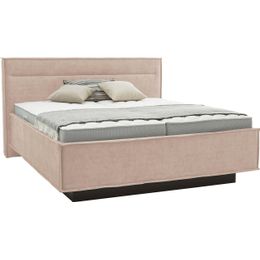 Polsterbett Musterring "JustB SC 100", weiß (weiß, weiß, anthrazit), B:200cm H:115cm L:215cm, Polyester 53%, Polyacryl 40%, Viskose 7%, Betten, inklusive Matratze und Lattenrost, verschiedene Härtegrade und Farben