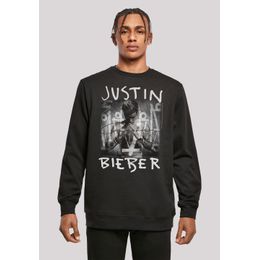 Sweatshirt F4NT4STIC "Justin Bieber Purpose Album Cover", Herren, Gr. 4XL, schwarz, Obermaterial: 50% Baumwolle, 50% Polyester, regular fit, Rundhals, ohne B&uuml;ndchen, Sweatshirts Sweatshirt, Premium Qualit&auml;t, Musik, By Rock Off