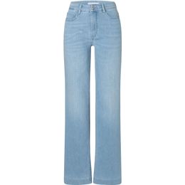 Weite Jeans MAC "WIDE", Damen, Gr. 36, Länge 32, sun bleach authentic, Denim/Jeans, Obermaterial: 91% Baumwolle, 7% Elastomultiester, 2% Elasthan, casual, bequem, Jeans