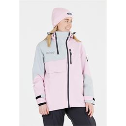 Skijacke SLOPE "Zuko", Damen, Gr. L, pink, 100% Polyester, mehrfarbig, normal, ohne Ausschnitt, Jacken, mit wasserdichter Membran und getapten Nähten