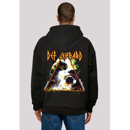 Kapuzenpullover F4NT4STIC "Def Leppard Hysteria", Herren, Gr. L, schwarz, Obermaterial: 100% Baumwolle, oversize, Pullover Kapuzenpullover, Premium Qualität