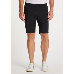 Shorts Joy Sportswear "LAURIN" Gr. 50, N-Gr, schwarz, Herren, Sweatware, Obermaterial: 70% Baumwolle, 25% Polyester, 5% Elasthan, unifarben, Hosen