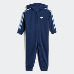 Overall adidas originals "ONESIE", Kinder, Gr. 98, N-Gr, blau (night indigo), Obermaterial: 70% Baumwolle, 30% Polyester, sportlich, Overalls