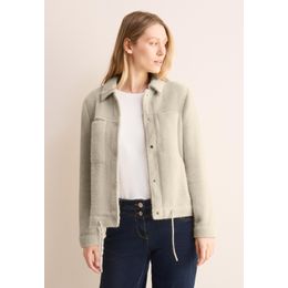 Outdoorjacke Cecil Gr. M (40), beige (light hazel beige), Damen, Stoff, 82% Polyester, 18% Polyamid, unifarben, Jacken, mit Tunnelzug am Saum