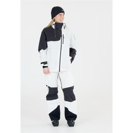 Skijacke SLOPE "Zuko", Damen, Gr. XS, wei&szlig;, 100% Polyester, mehrfarbig, normal, ohne Ausschnitt, Jacken Skijacke, mit wasserdichter Membran und getapten N&auml;hten
