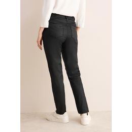 Comfort-fit-Jeans Cecil, Damen, Gr. 29, Länge 28, schwarz (schwarz washed), Jeans, 98% Baumwolle, 2% Elasthan, unifarben, casual, lang, Jeans, Middle Waist