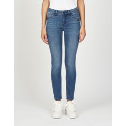 Skinny-fit-Jeans Gang "94LAYLA", Damen, Gr. 26, N-Gr, schwarz sea wash, Denim/Jeans, Obermaterial: 92% Baumwolle, 7% Polyester, 1% Elasthan, casual, skinny fit, Jeans, mit komfortabler Leibhöhe