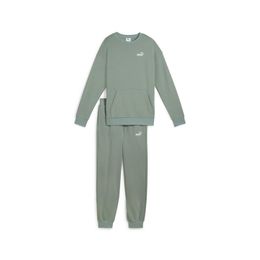 Jogginganzug Puma "Relaxed Trainingsanzug Damen" Gr. L, grün moon, Damen, Obermaterial: 68% Baumwolle, 32% Polyester; Rippe: 97% Baumwolle, 3% Elasthan, Sportanzüge