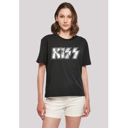 T-Shirt F4NT4STIC "Kiss Rock Band Vintage Logo" Gr. 4XL, schwarz, Damen, Obermaterial: 100% Baumwolle, Shirts, Premium Qualität, Musik, By Rock Off