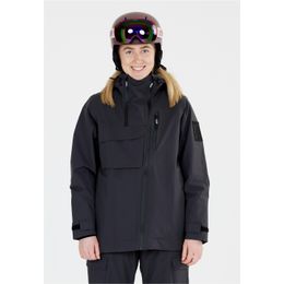 Skijacke SLOPE "Zuko", Damen, Gr. L, grau, 100% Polyester, mehrfarbig, normal, ohne Ausschnitt, Jacken, mit wasserdichter Membran und getapten Nähten