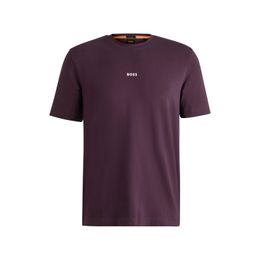 T-Shirt BOSS Orange "TChup" Gr. L, open lila543, Herren, Single Jersey, Obermaterial: 96% Baumwolle, 4% Elasthan, Shirts, mit Rundhalsausschnitt