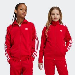 Outdoorjacke adidas originals "FIREBIRD TOP" Gr. 152, rot (better scarlet), Kinder, Obermaterial: 100% Polyester, Jacken